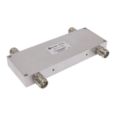 MICROLAB 350-5850 MHz hybrid coupler. 2x2 , 200 watt, 3 dB coupling ...
