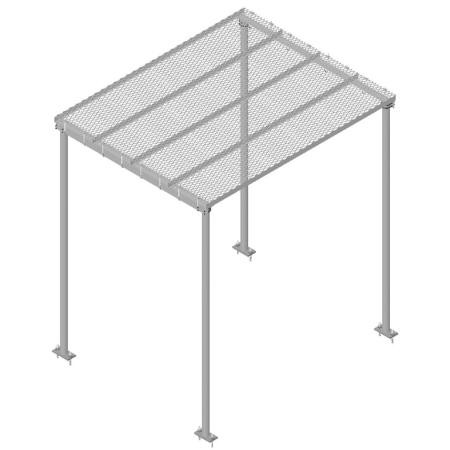 COMMSCOPE 10' x 10' Ice Canopy w/ (4) 13'4" Base Shoe Posts ...