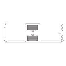 Corning - Type 2S Splice tray, 24f Fusion Splices - WirelessUnits.com