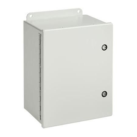 HOFFMAN 12" x 12" x 6" Steel NEMA 4 enclosure with a quarter turn latch ...