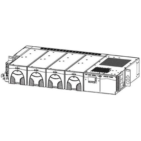 GE CRITICAL POWER CPS 6000 23" Shelf, Two Dual Feed Line Cords, 4 slot ...