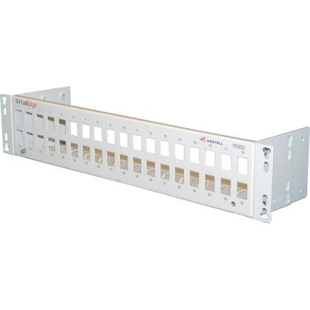 VirtualEdge panel with 36 blank keystone coupler positions ...