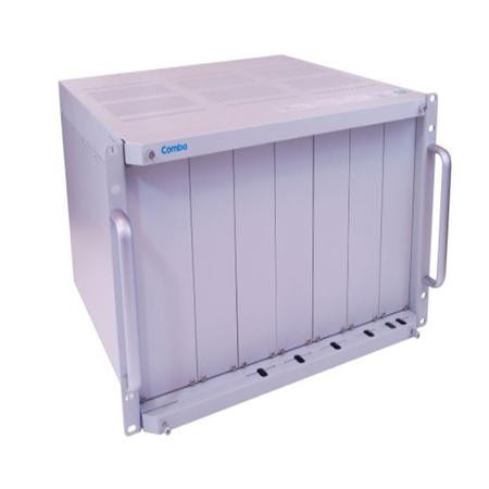 COMBA mBDA rack mounted chassis. Six slots for amp modules, combiner ...