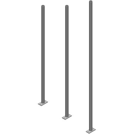 COMMSCOPE 10' 6" Base Shoe Pipe Column. Hot dip galvanized steel ...