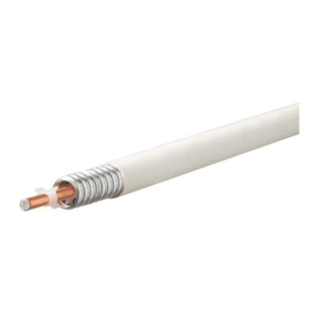 Trilogy 1/2" plenum air dielectric white jacketed cable has a ...