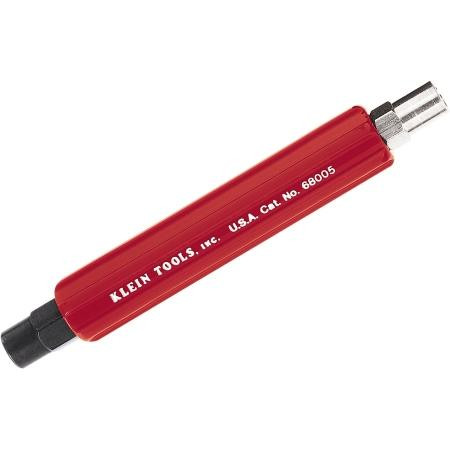 KLEIN Can wrench with 3/8" and 7/16" hex nuts ends. Allows access to ...