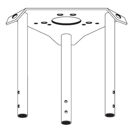 ROHN 25G Top Plate. Converts a standard 25G section to a top section ...