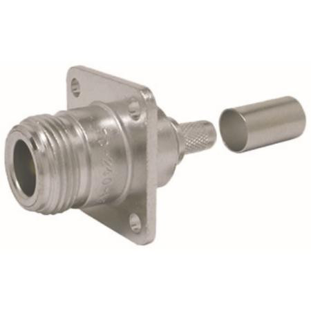 The Times Microwave N Female connector panel mount. Solder center ...