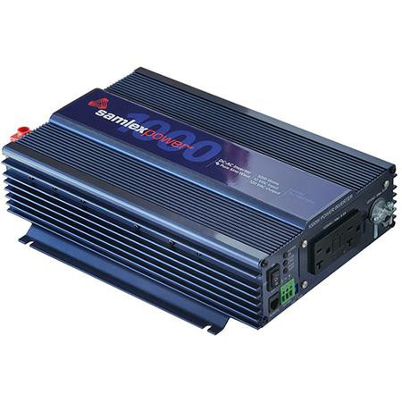 SAMLEX Pure Sine Wave Inverter Input 12 VDC Output,120 VAC 1000 Watts ...