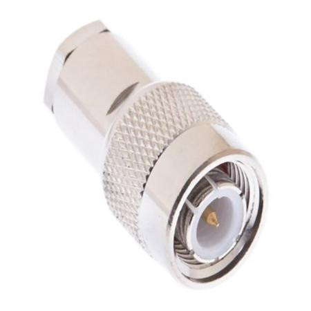 No crip, no solder metal body, nickel plated radio termination adapter FME to TNC Male Plug for ...