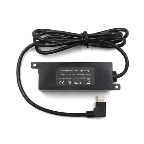 PoE Adapter with Power and Data for Apple Lightning devices