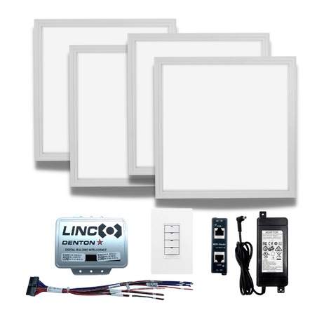 Managed LED Lighting - Single/Double Room Kit with 2x2 LED Light Panels