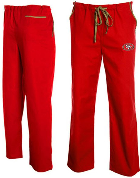 San Francisco 49er's NFL Scrub Pants - Scrub Identity