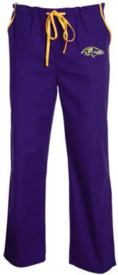 Baltimore Ravens Women's NFL Scrub Top - Scrub Identity