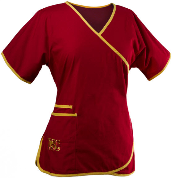 Texas Longhorns Scrub Top For Women - Scrub Identity