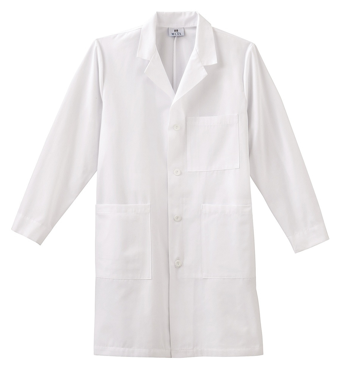 Meta 1963 White Lab Coat for Men