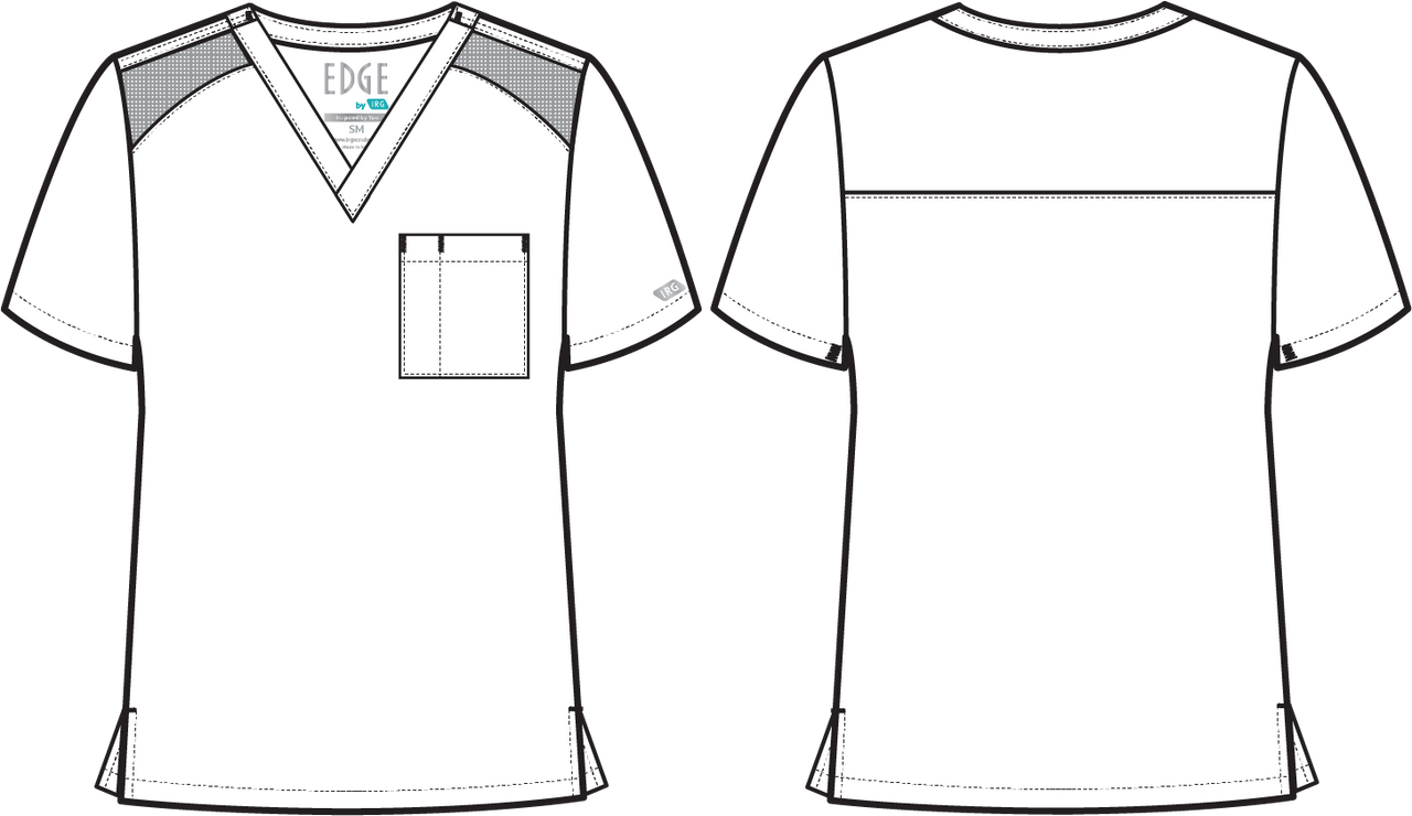 Edge by IRG : Men's V Neck Scrub Top style 2851