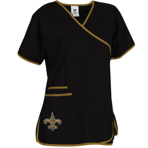 New Orleans Saints Women's NFL Scrub Top - Scrub Identity