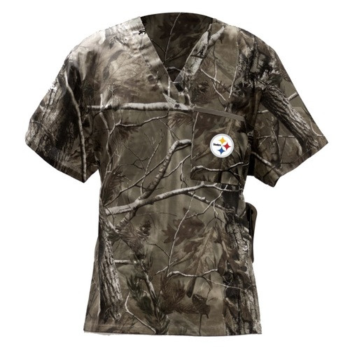 Dallas Cowboys Real Tree Men's NFL Scrub Top - Scrub Identity