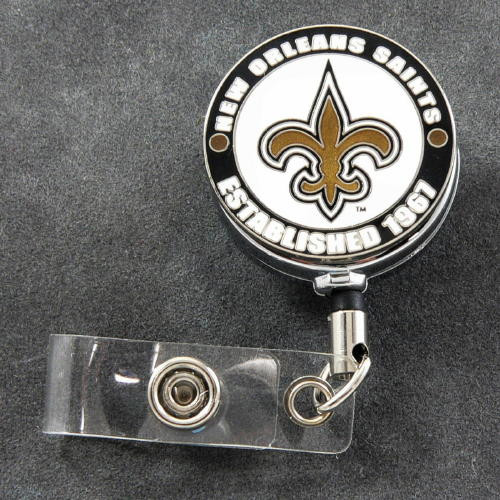 New Orleans Saints Retractable Badge Reel - Scrub Identity