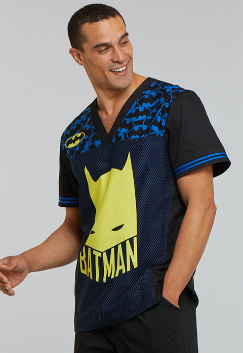 DC Comics Batman Scrub Top For Men