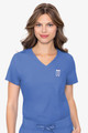 Med Couture Insight Women's V-Neck Single Pocket Scrub Top style 2432
