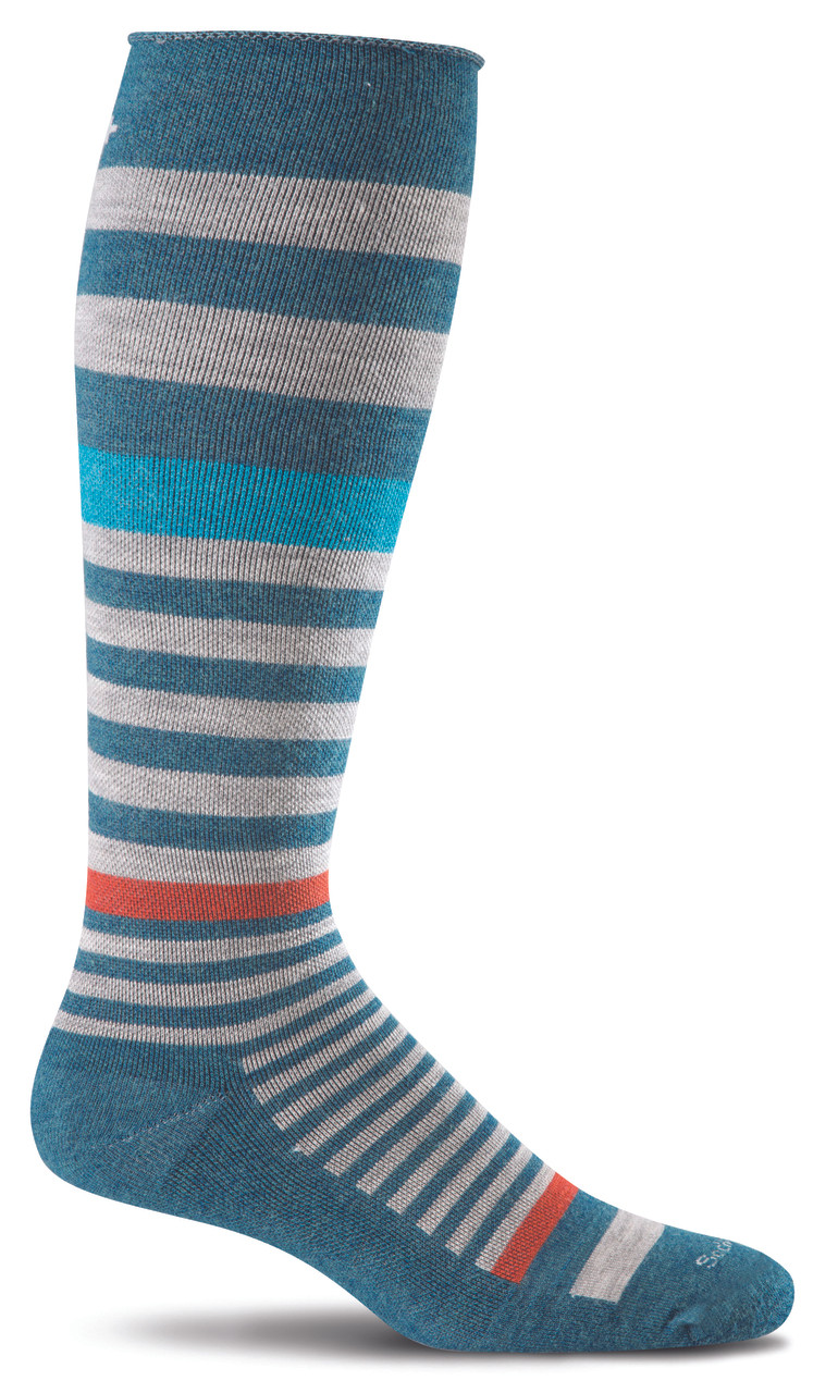 Sockwell Compression Socks - Moderate Compression - Orbital in Teal