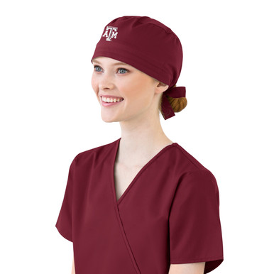 Texas A&M Maroon Scrub Cap for Women