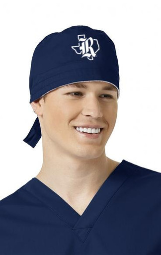 Rice University Embroidered Navy Scrub Cap for Men