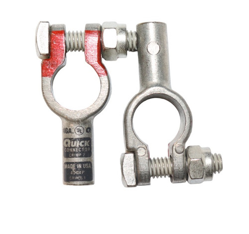 4 GA POS Battery Terminal - Top Post - Straight Crimpable