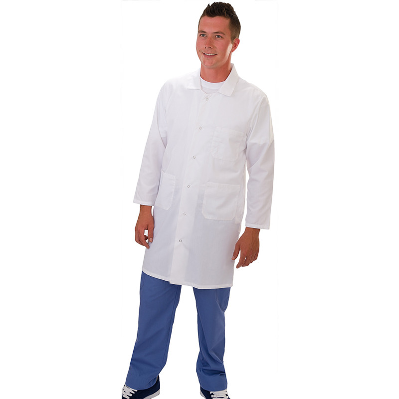 714 100% Cotton Unisex Full Length Lab Coat - Incredibly Comfortable ...