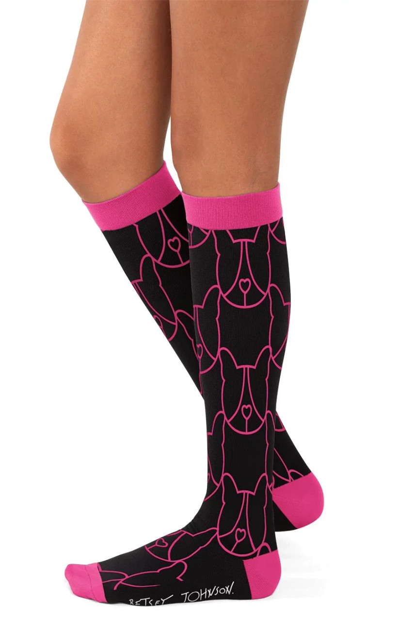 BA179-PUP BETSEY JOHNSON COMPRESSION SOCKS 2-PACK - Incredibly ...
