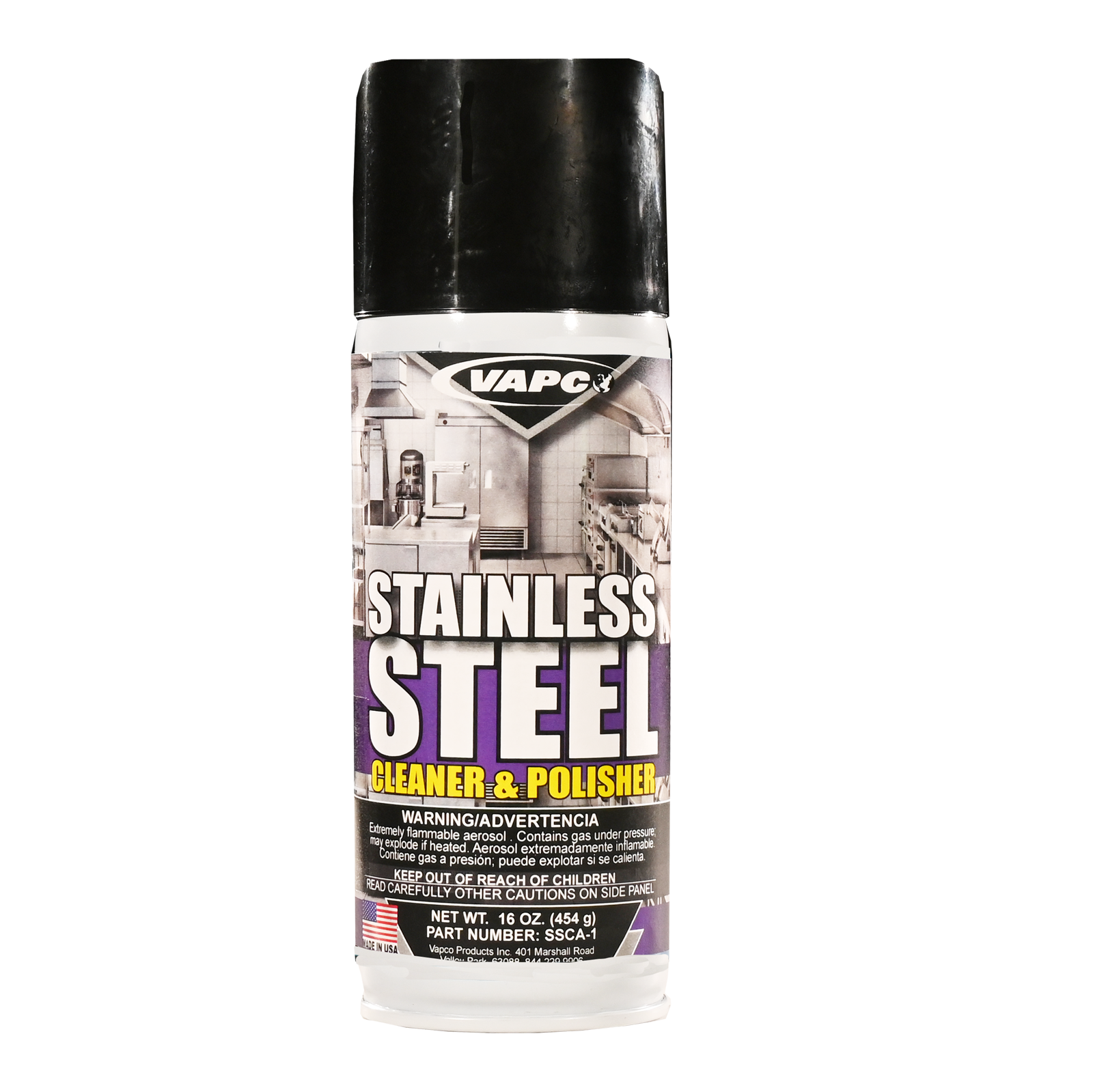 Vapco SSPA-1 - Stainless Steel Cleaner & Polish