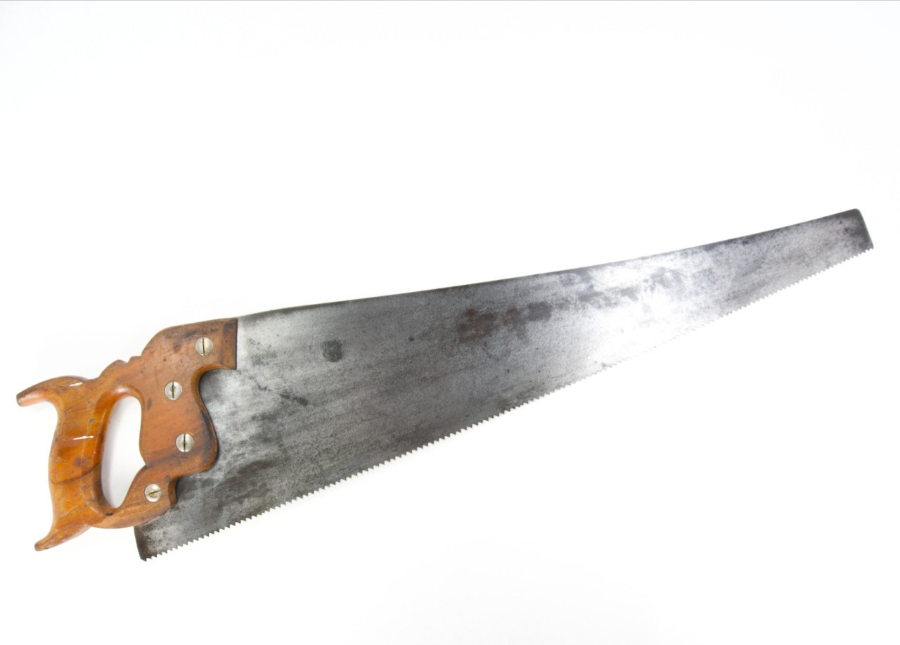 Sharpened E.C. Atkins & Co Hand Saw - 24", 7 ppi, Crosscut