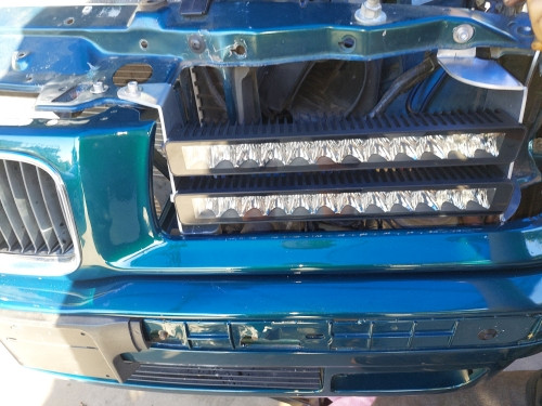 BMW E36 Custom Headlight Light Bar Brackets