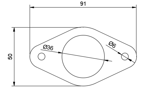 38mm Wastegate Flange