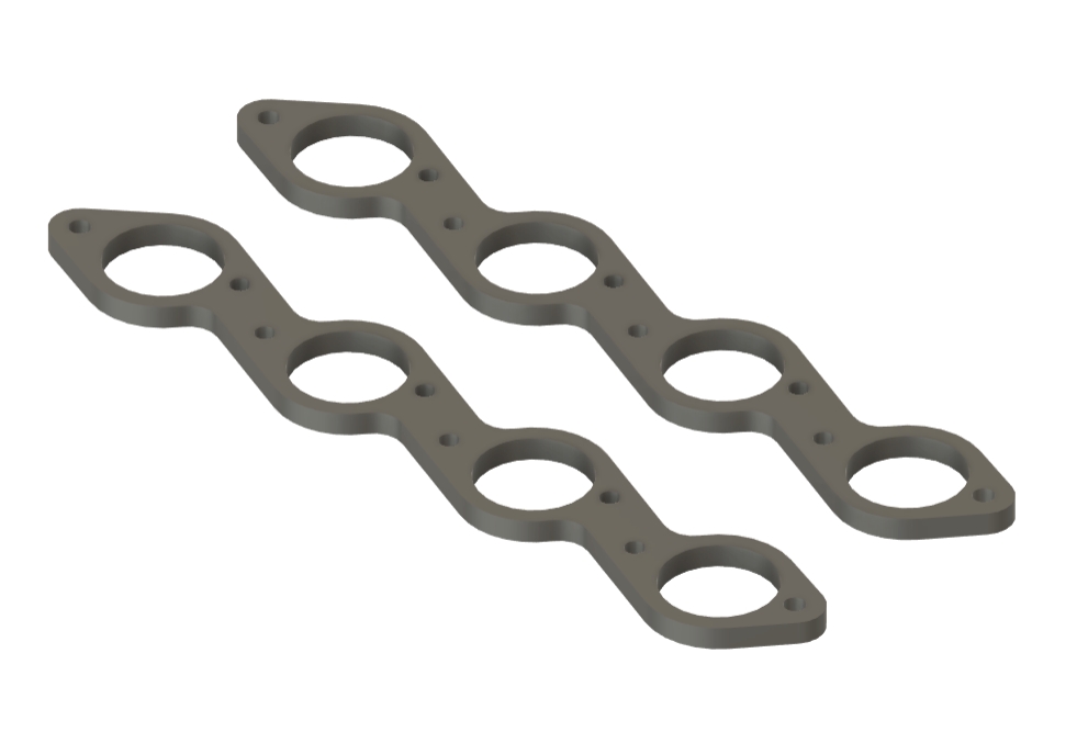 Big Block Chev Exhaust Manifold Flanges (L&R pair)