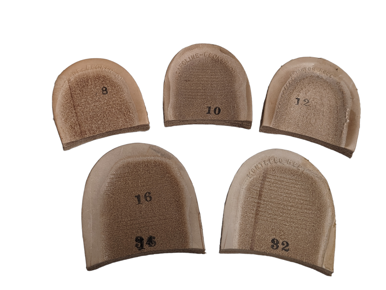 Leather Heel Bases 3/8" (Pairs)