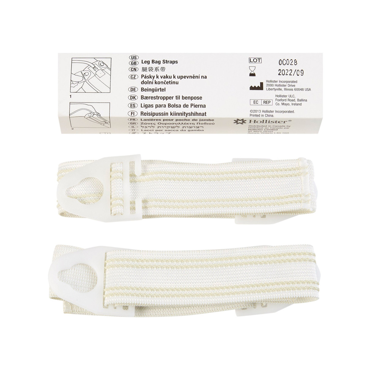 Bard Fabric Leg Straps with Velcro Closure 162 110 162 210 162