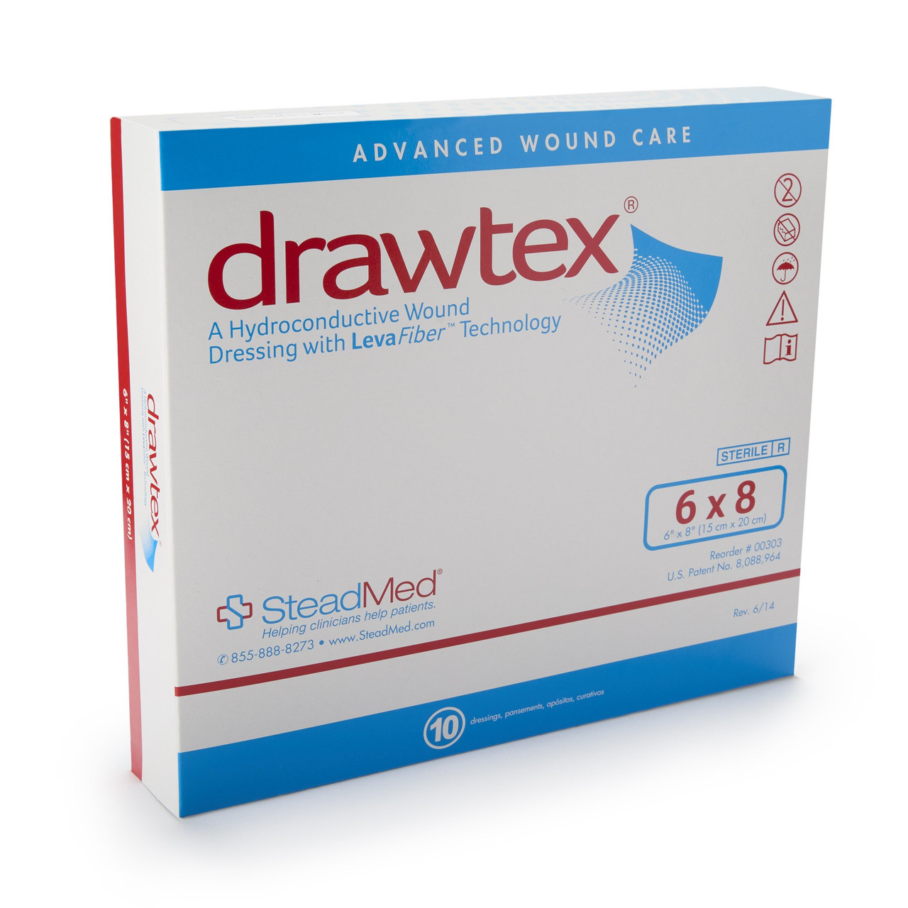Drawtex Hydroconductive Wound Dressing 300 301 303