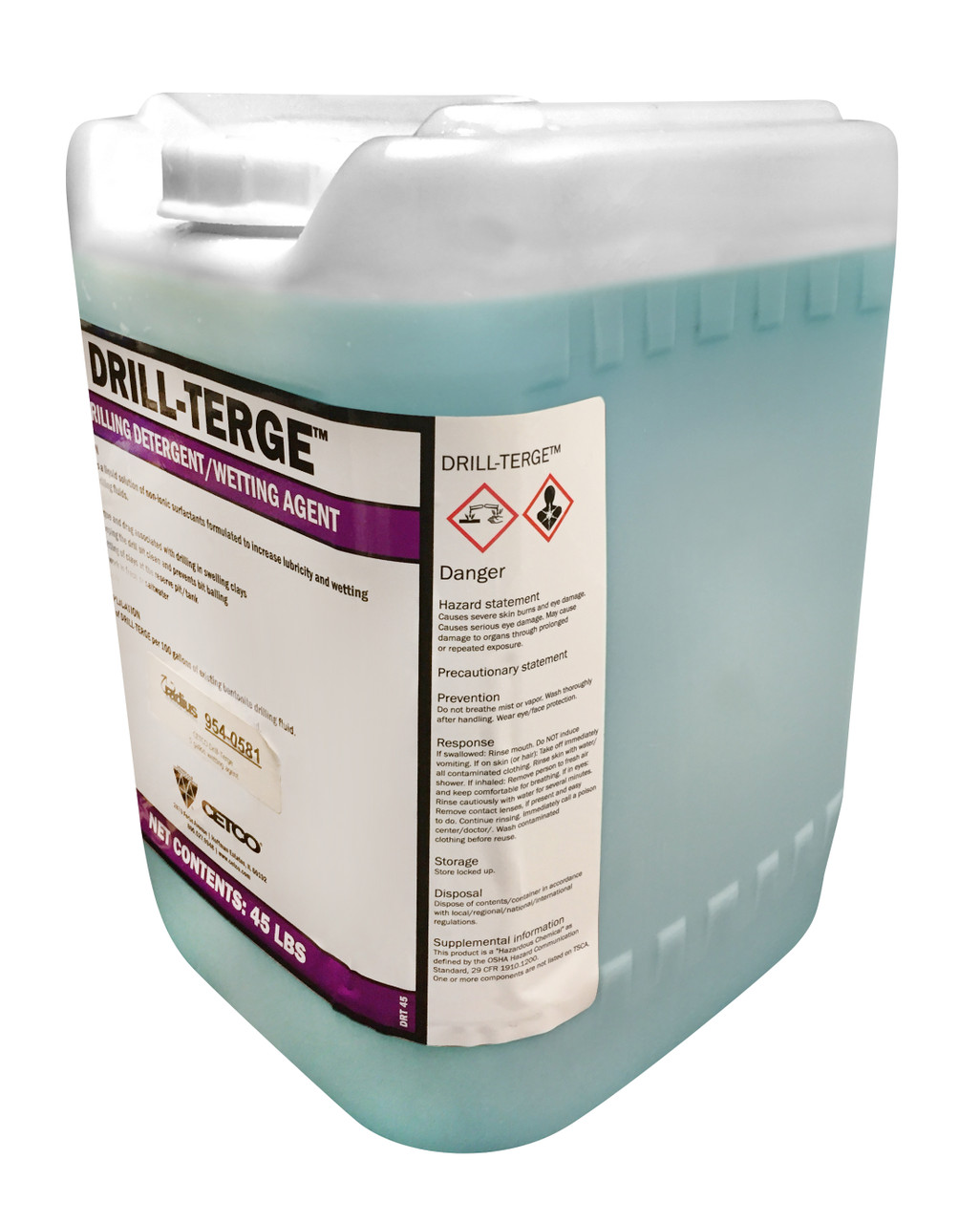 Cetco Drill-Terge Wetting Agent, 5 Gallon Pail