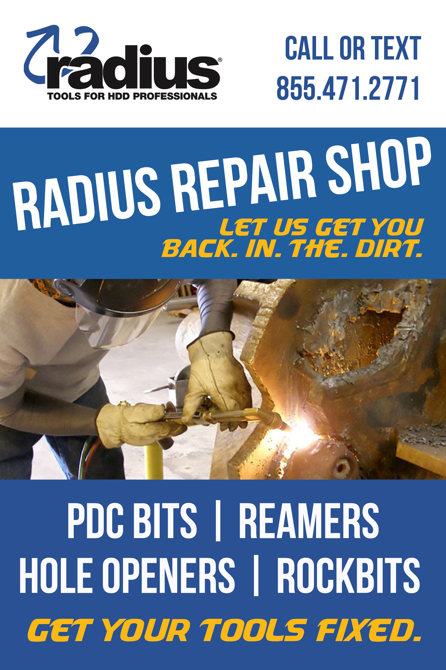 Need Your Tools Fixed? Call Us! - Radius HDD