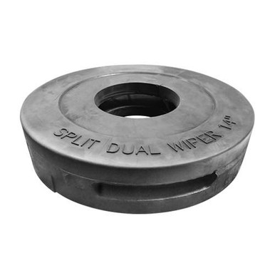 Dual Split Rod Wipers 3.5" ID x 14" O.D.