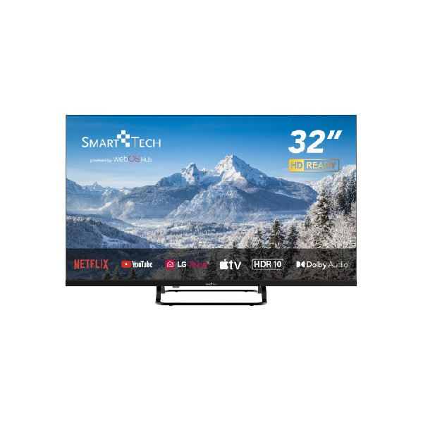 Smart Tech 32HW01V TV WEBOS 81,3 cm (32") HD Smart TV Wi-Fi Nero 180 cd ...