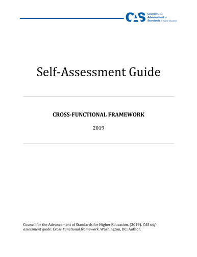 Cross-Functional Framework for First-Year Experiences Self-Assessment ...