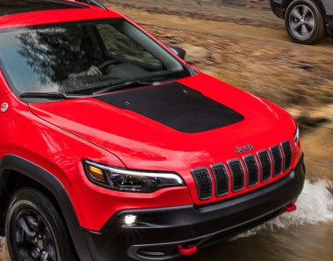Mopar Trailhawk Hood Decal for the 2014-2023 Cherokee KL - JustForJeeps.com