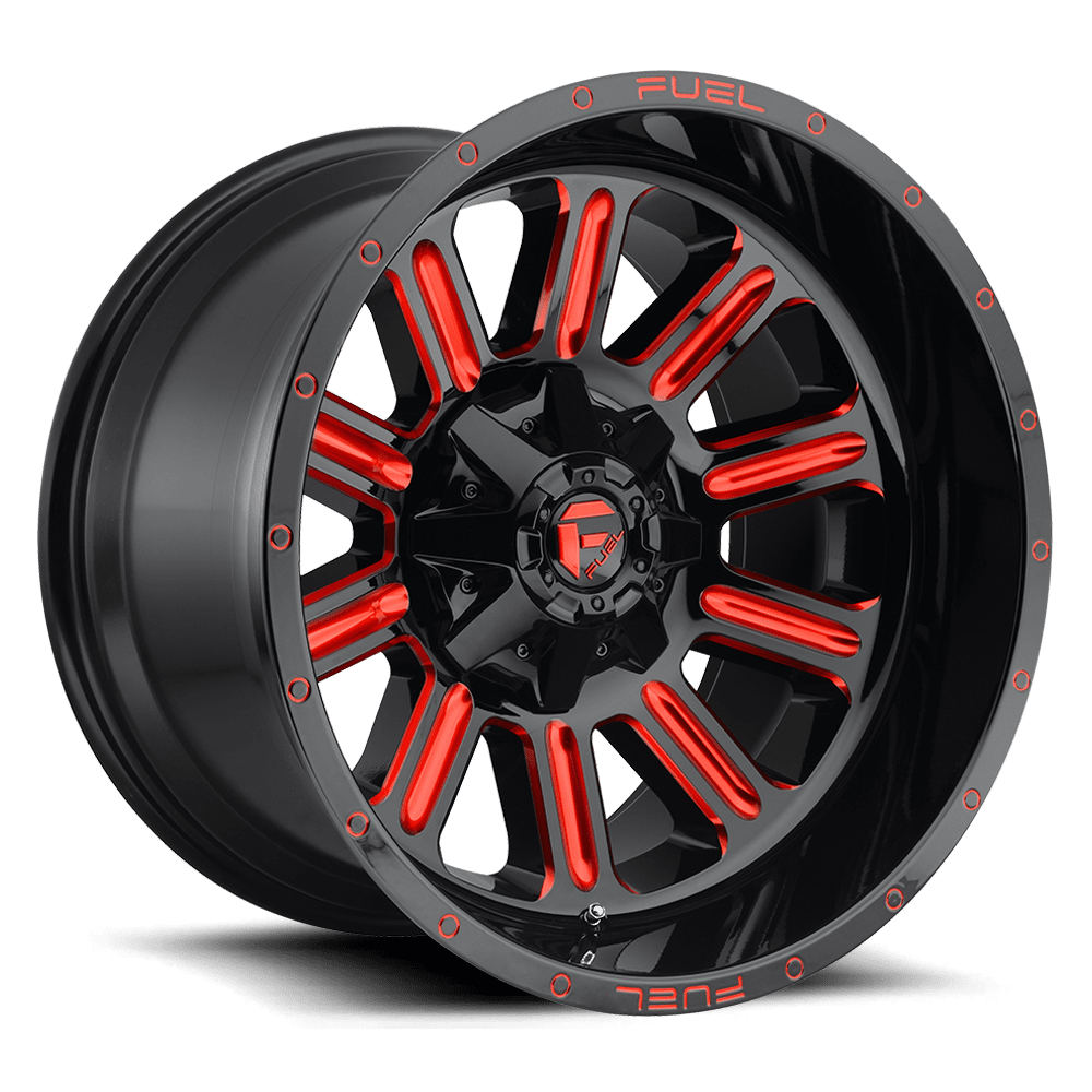 Fuel Off-Road D644 Contra Gloss Black w/Candy Blue Wheel for 2007-2020 ...