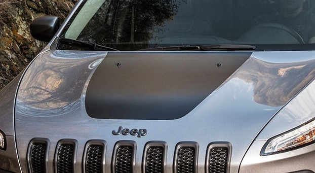 Mopar Trailhawk Hood Decal for the 2014-2023 Cherokee KL - JustForJeeps.com