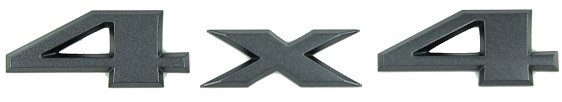 4x4 Nameplate Badge - JustForJeeps.com