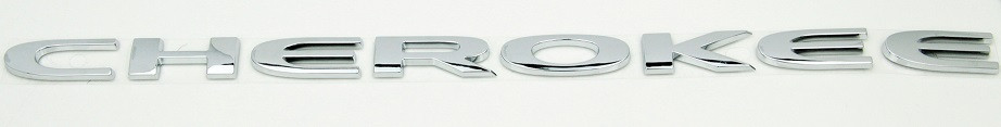 Chrome Cherokee Badge for the 2014-2018 Cherokee KL - JustForJeeps.com